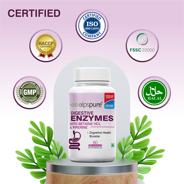 Digestive Enzymes -Complex of Multi-Enzyme Capsules – ALPSPURE ...